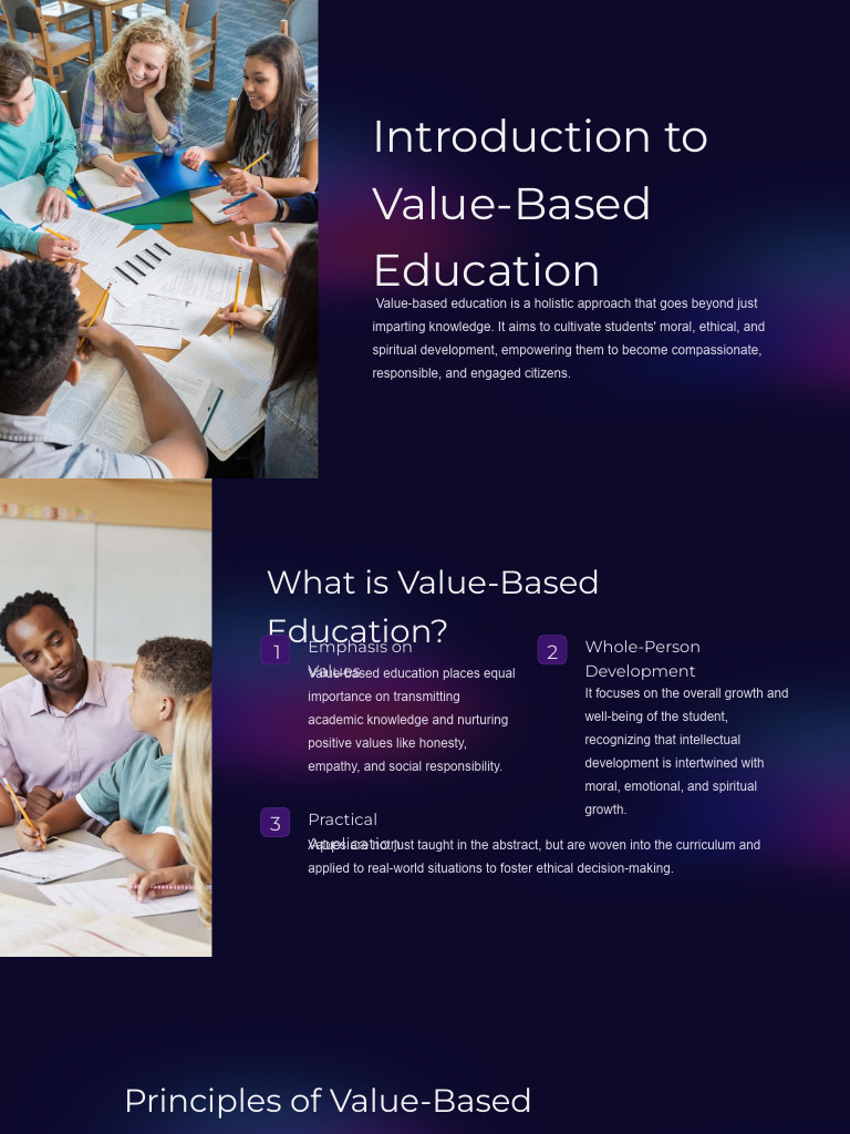 Introduction To Value-Based Education | PDF | Teachers | Critical Thinking