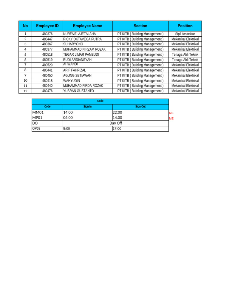 Roster Me September 2024 | PDF