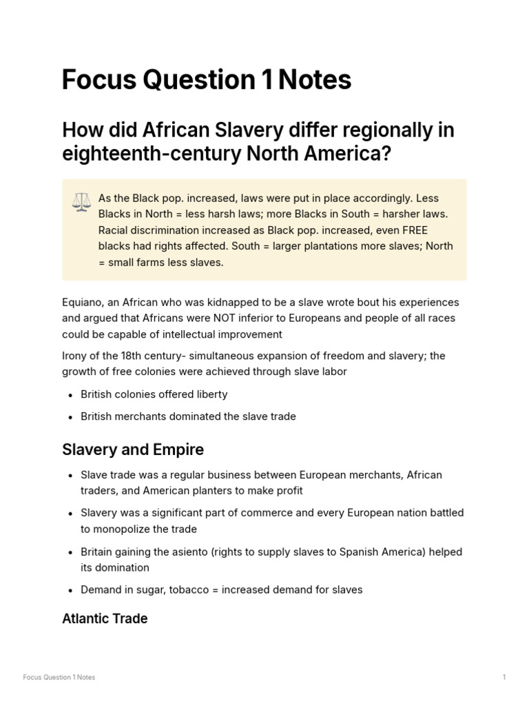 Eric Foner Give Me Liberty! Chapter 4 Focus Question 1 Summary | PDF ...