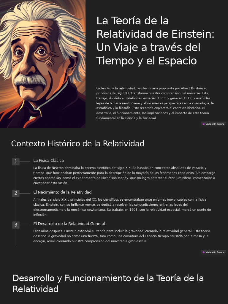 La Teoria de La Relatividad de Einstein Un Viaje A Traves Del Tiempo y ...