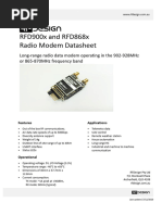 RFD900 DataSheet | PDF | Antenna (Radio) | Modem