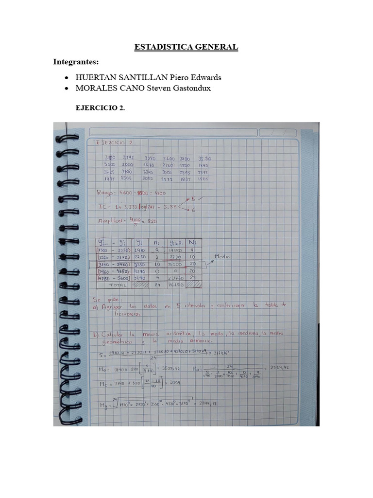 Estadistica General | PDF