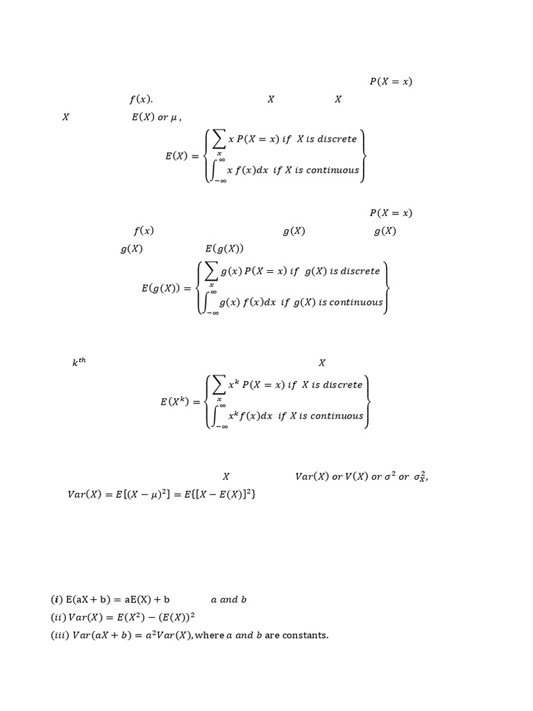 Understanding Expected Values and Variance | PDF | Expected Value ...