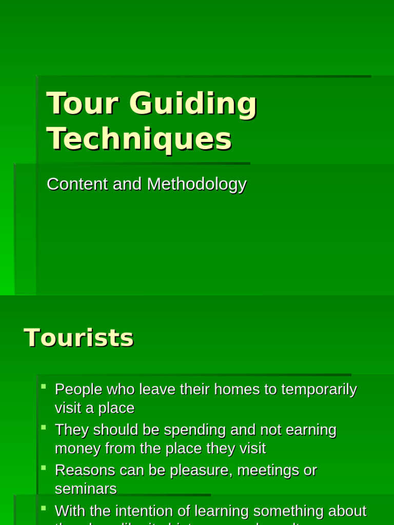 Pp Tour Guide | PDF | Tourism | Communication