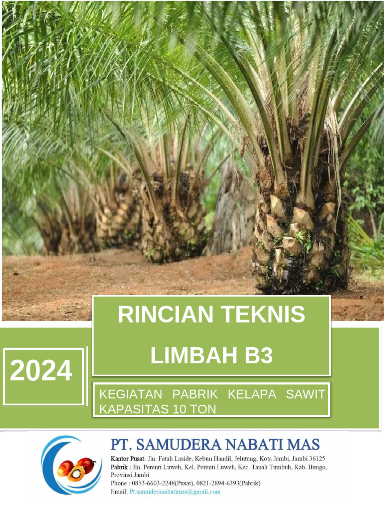 Rincian Teknis Penyimpanan Limbah B3 | PDF