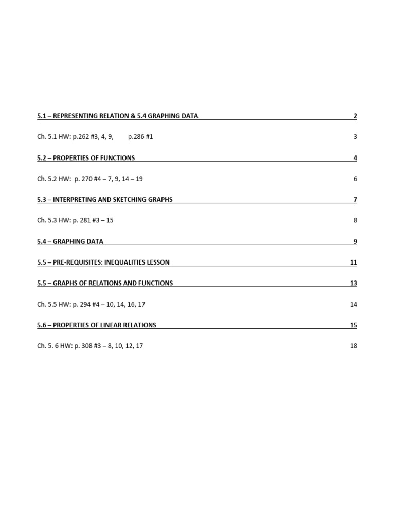 Chapter 5 Overview Pdf Function Mathematics Mathematics