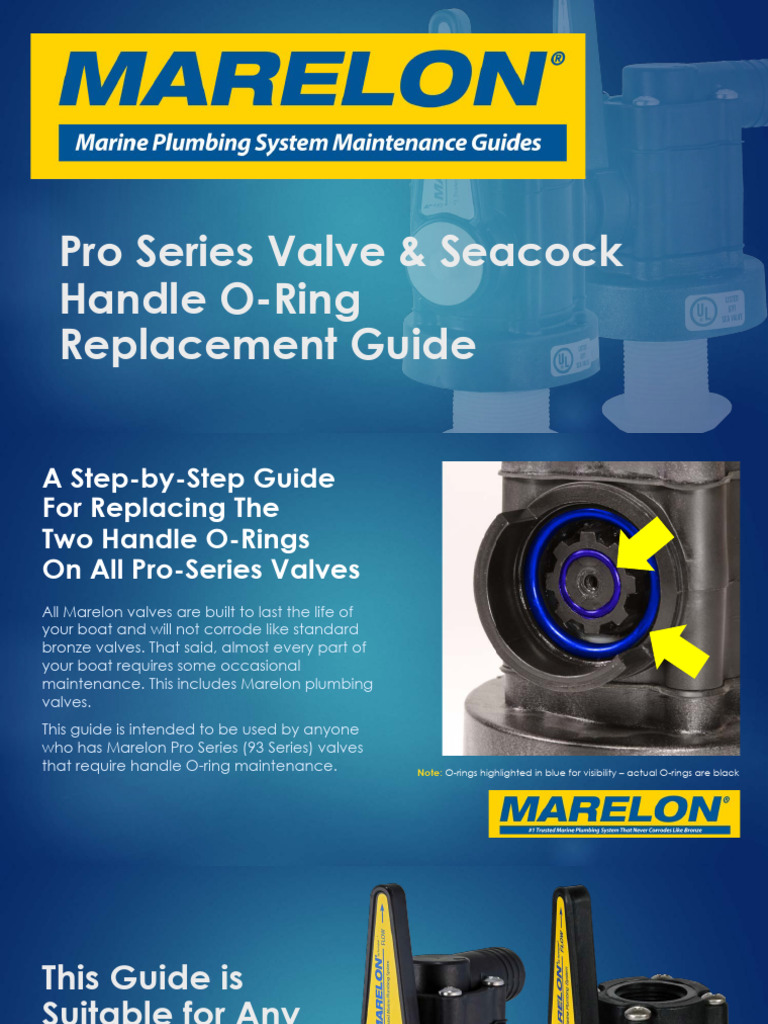 Pro Series Valve O-Ring Replacement Guide | PDF | Screw | Valve