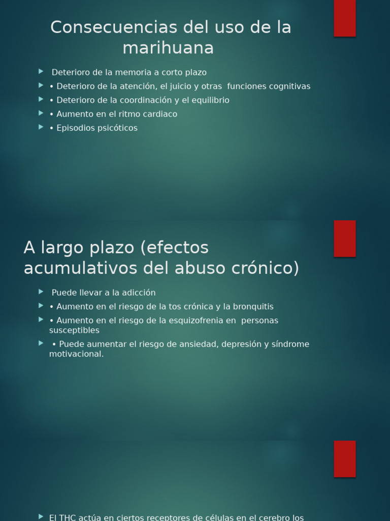Consecuencias Del Uso de La Marihuana | PDF | Relaciones personales ...