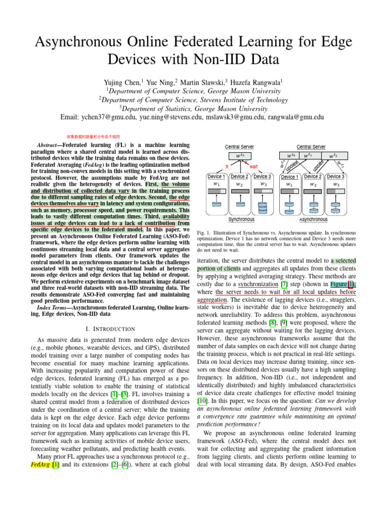 201911-ASO-FED-Async Online FL For Edge Device | PDF | Applied Mathematics | Computing