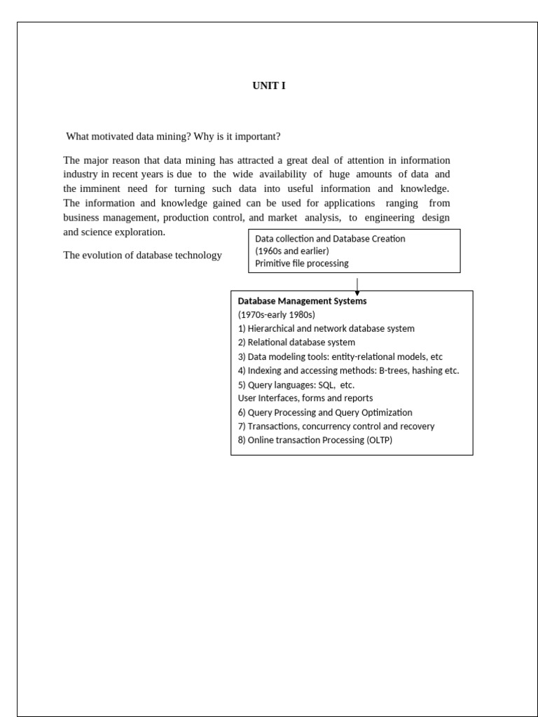 dm_UNIT I | PDF | Relational Model | Data Warehouse