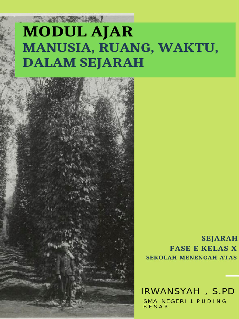 Modul Ajar Sejarah - Manusia, Ruang, Waktu, Dalam Sejarah - Fase e | PDF