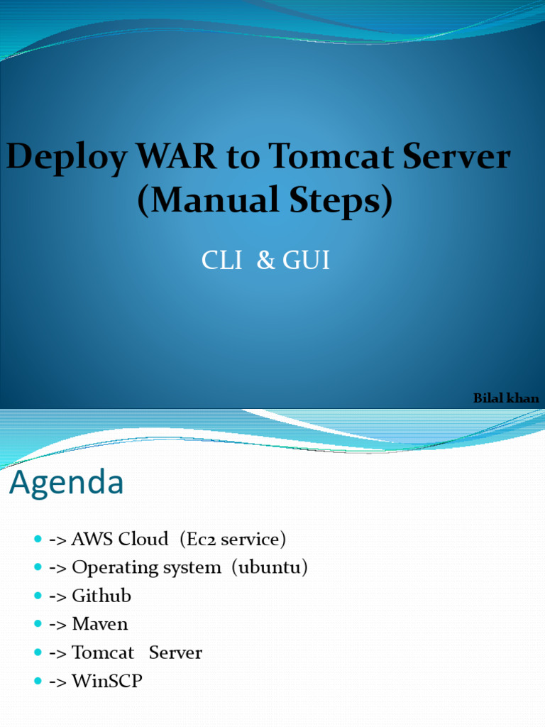Deploying WAR on Tomcat Guide | PDF | Computing | Computer Science