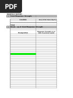 Monthly Manpower Report Template | PDF