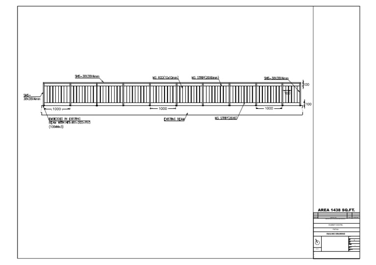 Railing Drawing | PDF | Science & Mathematics | Technology & Engineering