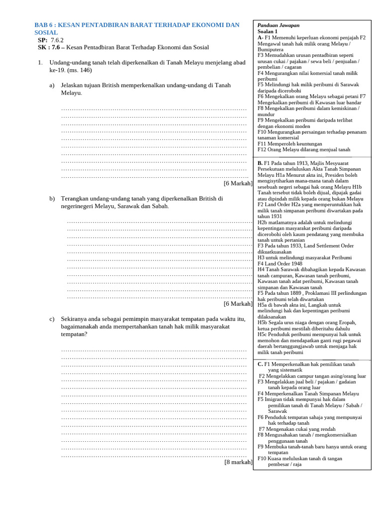 Esei Tingkatan 3 | PDF