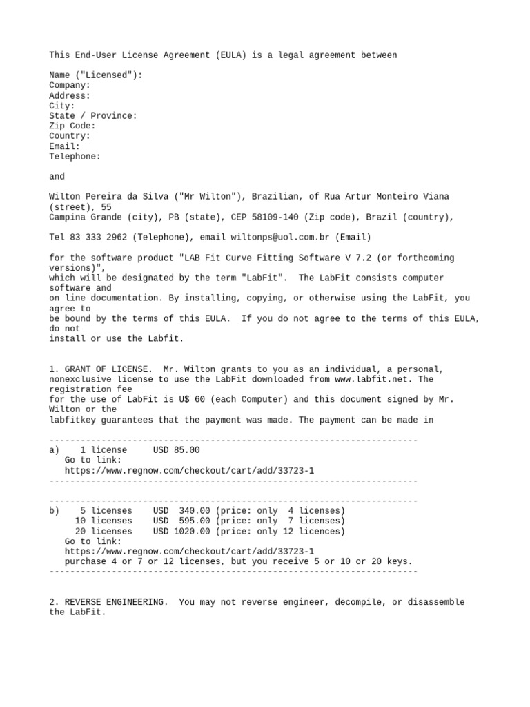 EULA | PDF | License | Intellectual Property Law