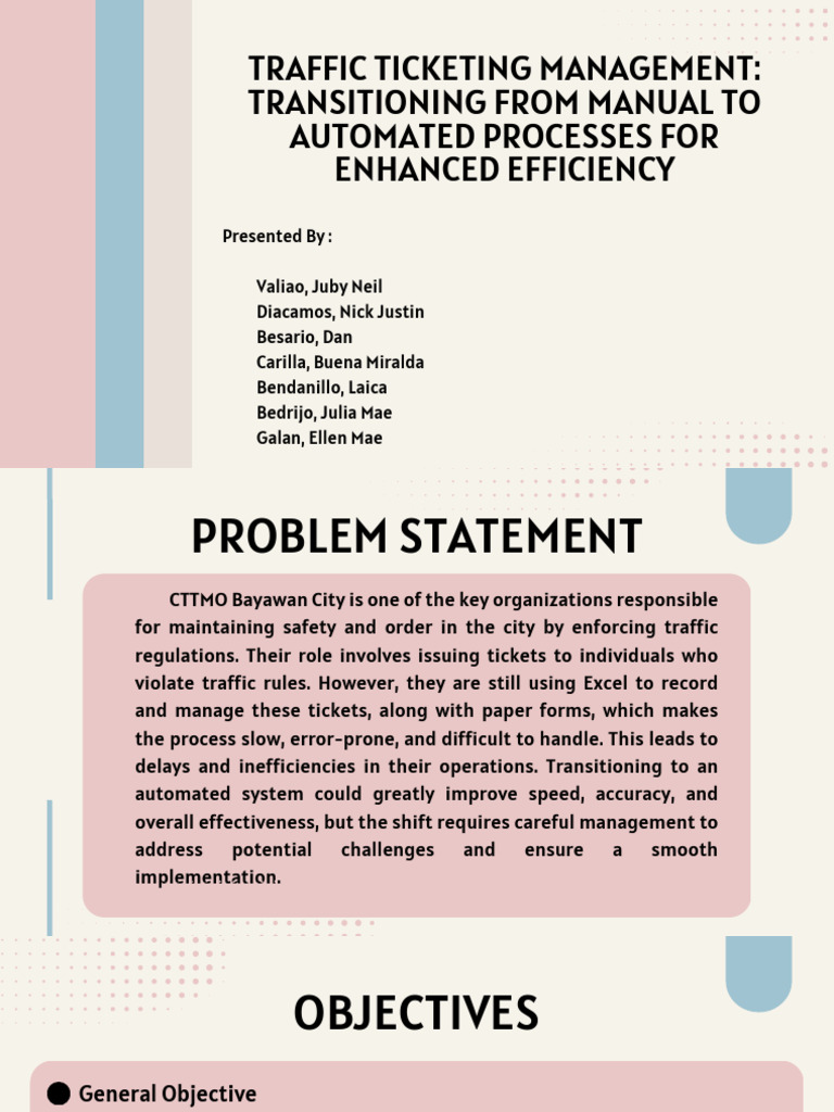 Automating Traffic Ticket Management | PDF