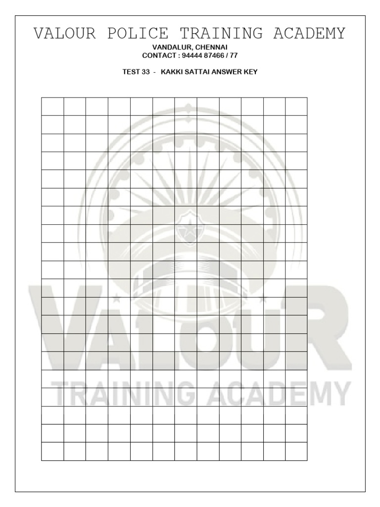 Test 33 Answer Key | PDF