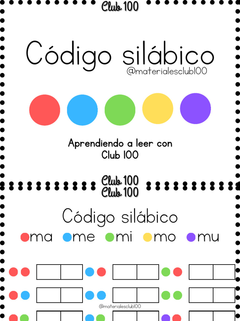 Codigo Silabico - Silabas Simples | PDF