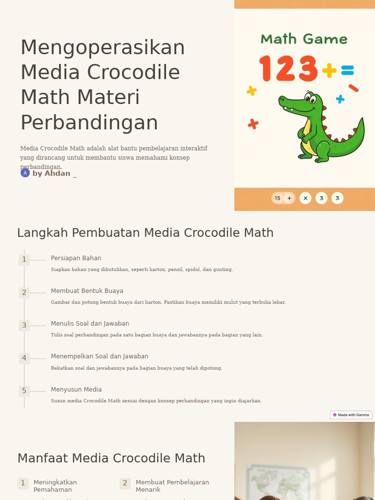 Mengoperasikan Media Crocodile Math Materi Perbandingan | PDF | Karier ...