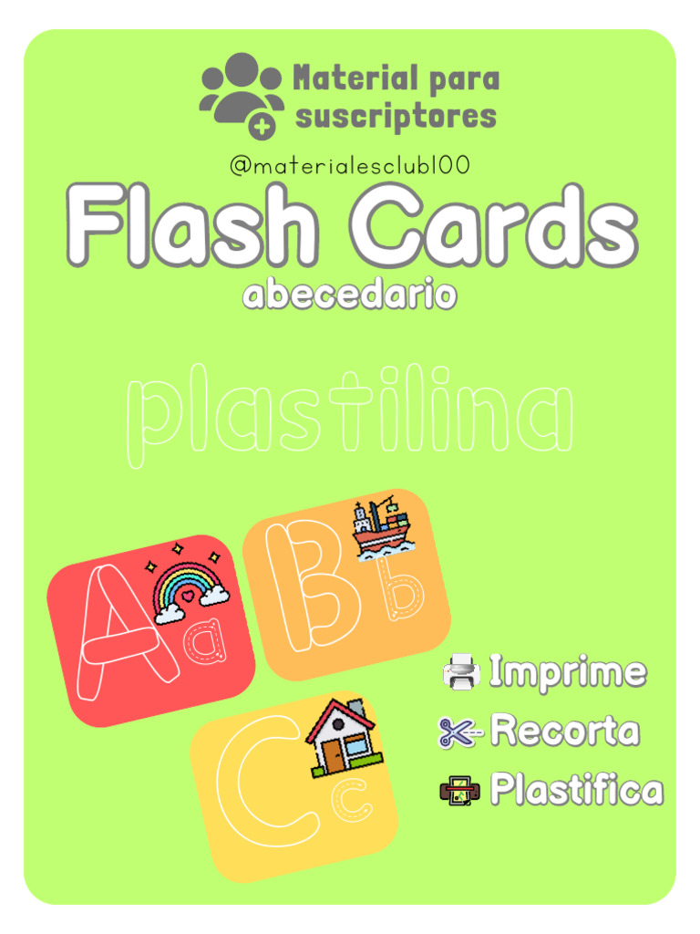 Flashcards del Abecedario en PDF | PDF