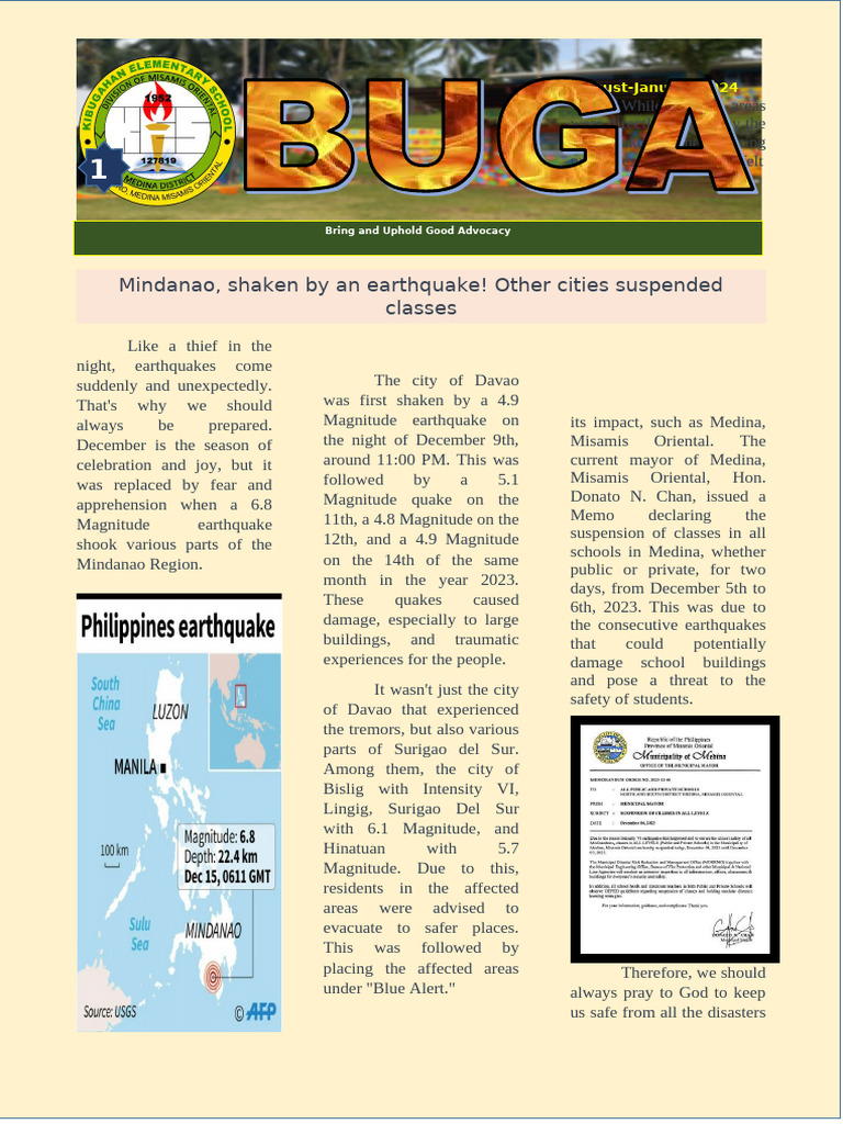 KES SCHOOL PAPER English | PDF | Learning | Earthquakes