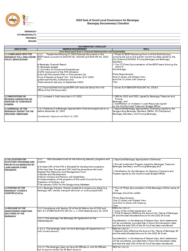2024 Compiled SGLGB Forms | PDF | Banks | Hazards
