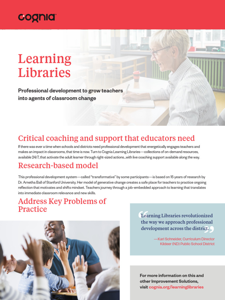 Learning Libraries Flyer | PDF | Learning | Teachers