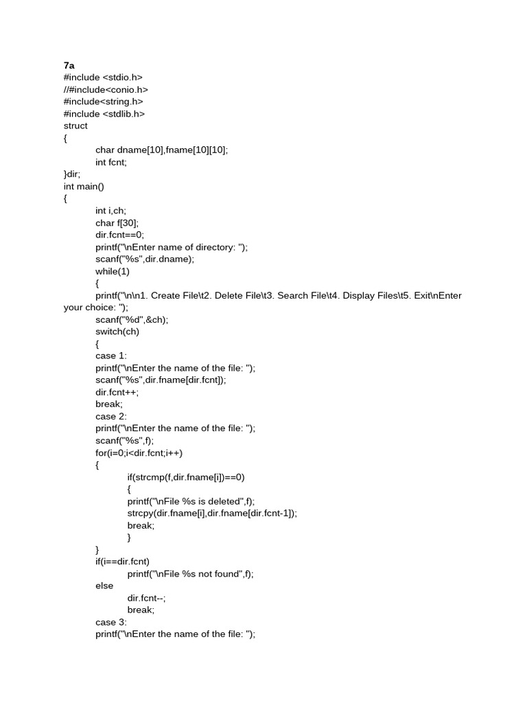 lab7 os | PDF | Computer Programming | Computing