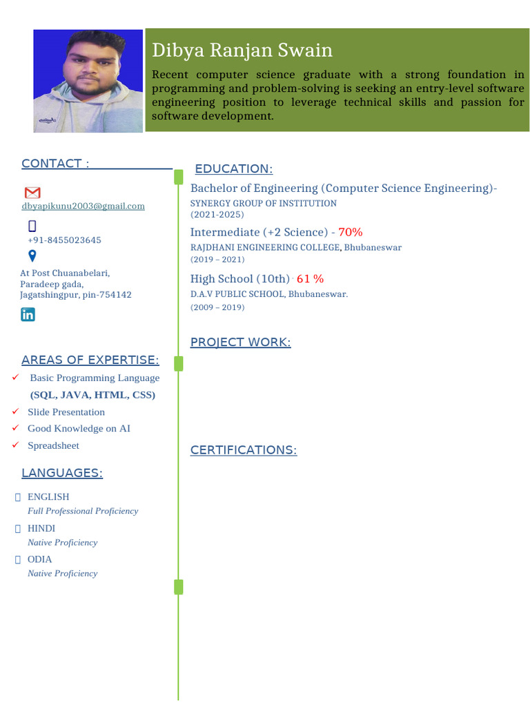 Dibya Resume | PDF
