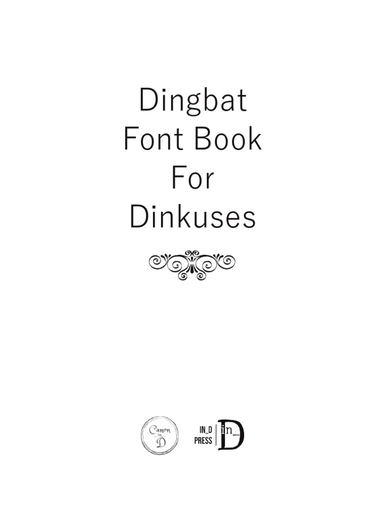 Dingbat Font Guide for Designers | PDF | Typography