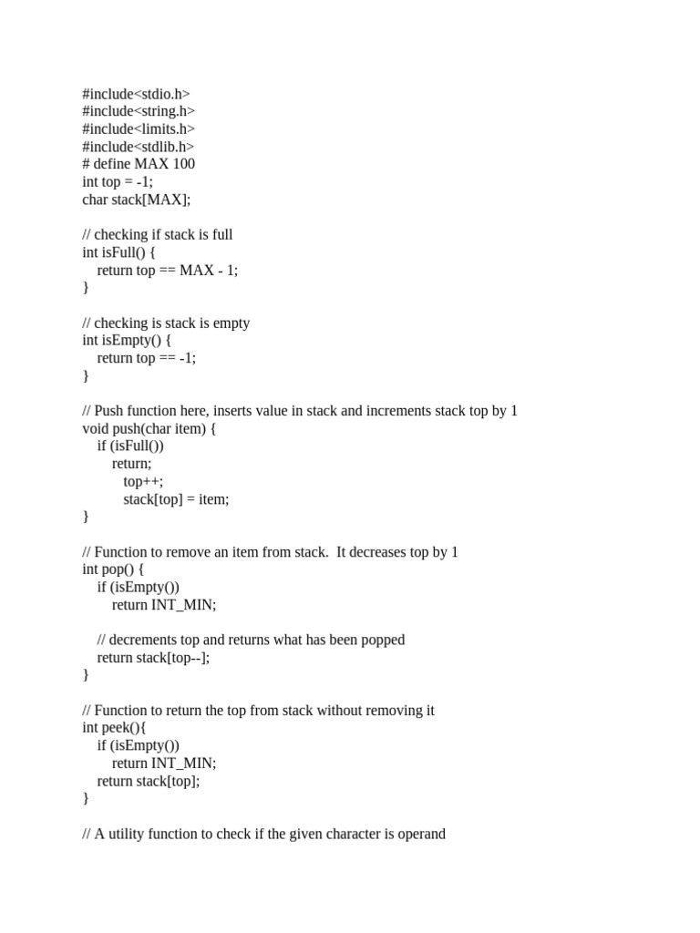 Infix To Prefix Conversion Pdf Computer Programming Software Engineering 9128