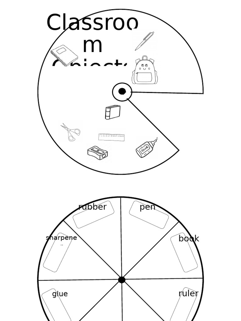 Spinner Wheel Year 1 Classroom Objects | PDF