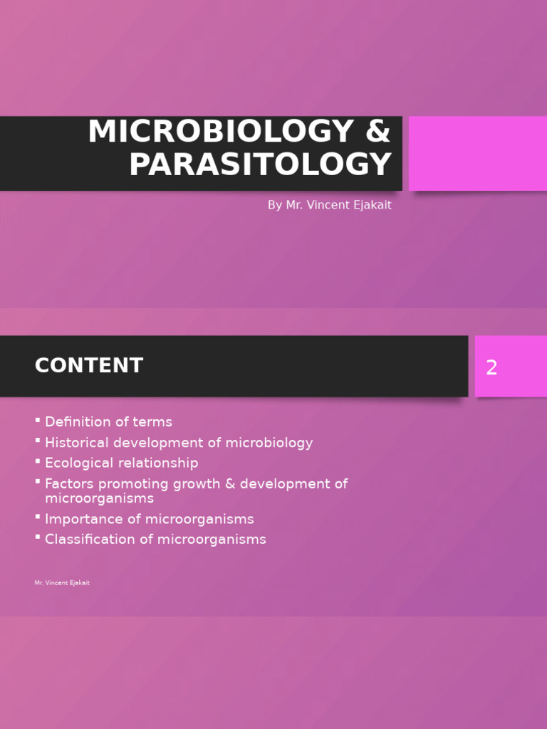 Microbiology & Parasitology Guide | PDF | Microbiology | Microorganism