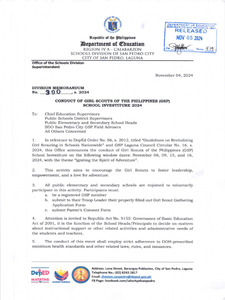 DM NO. 390 S. 2024 9C8ySkvNQApIujiBandj | PDF