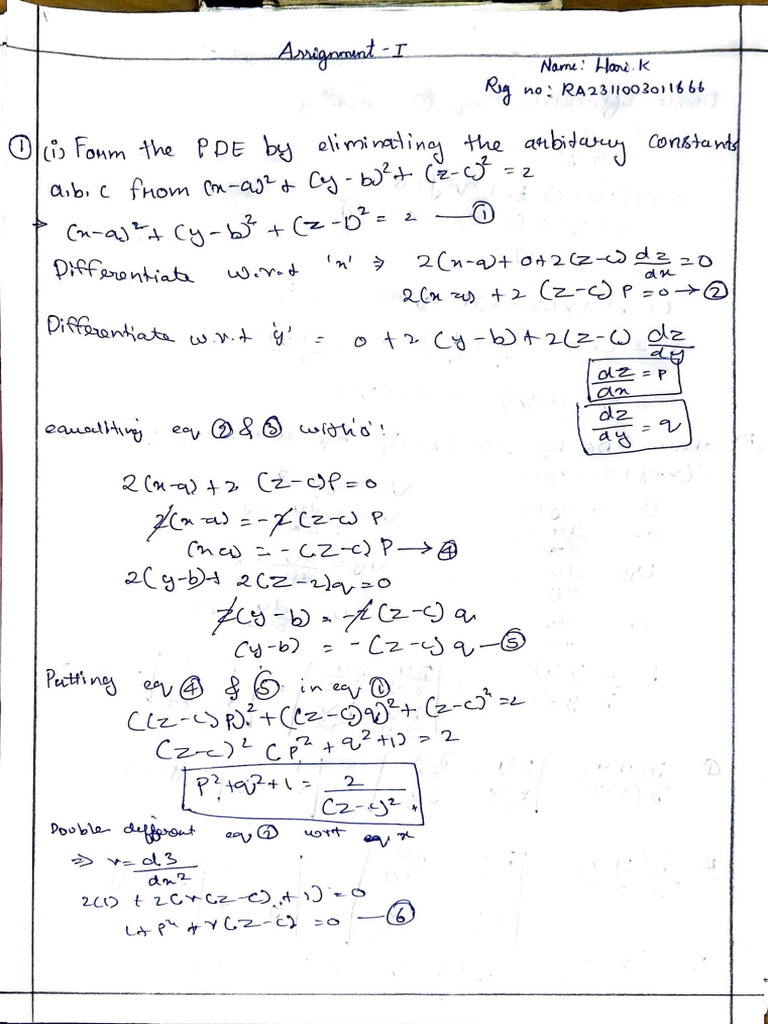 Math Assignment 1 | PDF