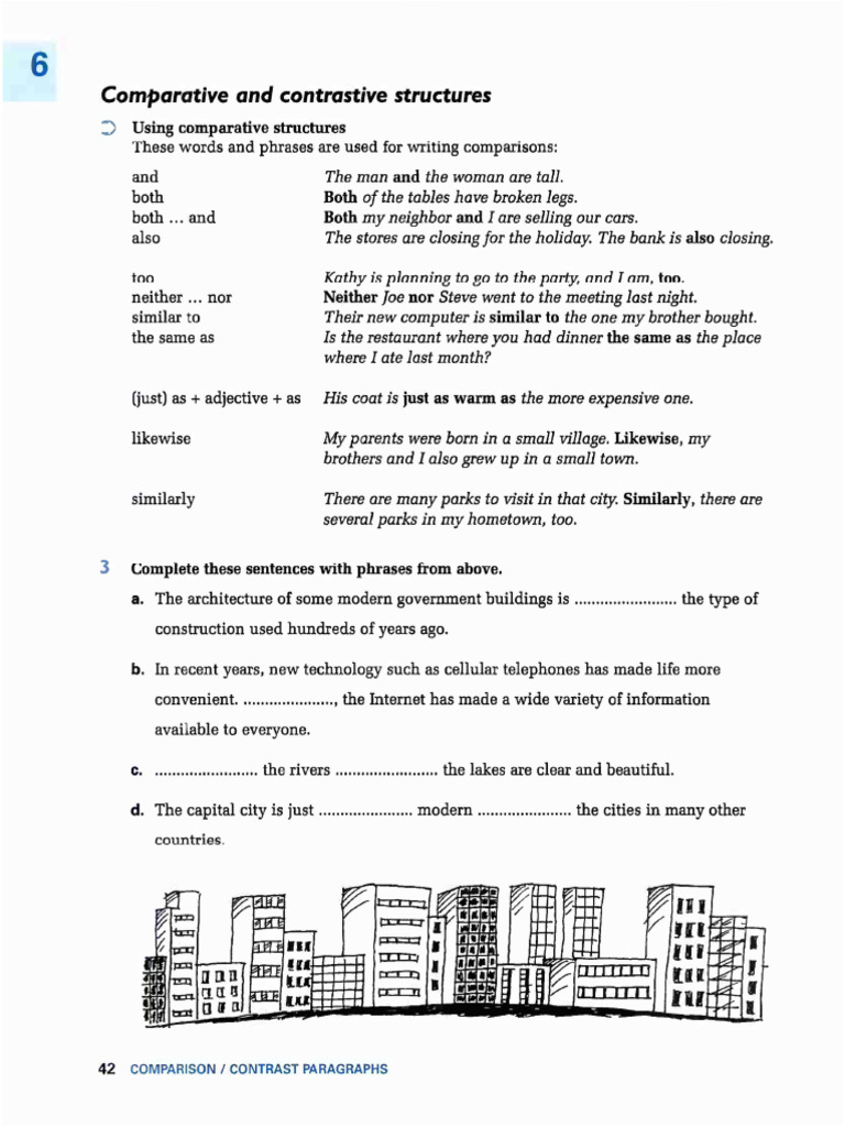 Compare and Constrast Structure | PDF