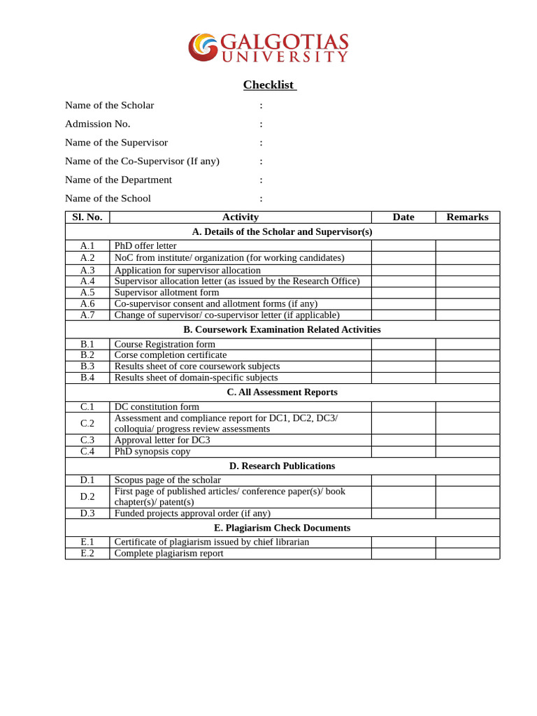 Checklist Revised | PDF | Computers