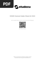 General Intake Sheet DSWD Form | PDF | Psychosocial