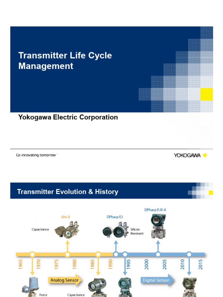 YOKOGAWA - Transmitter Life Cycle Management - LCM | PDF | Capacitor ...