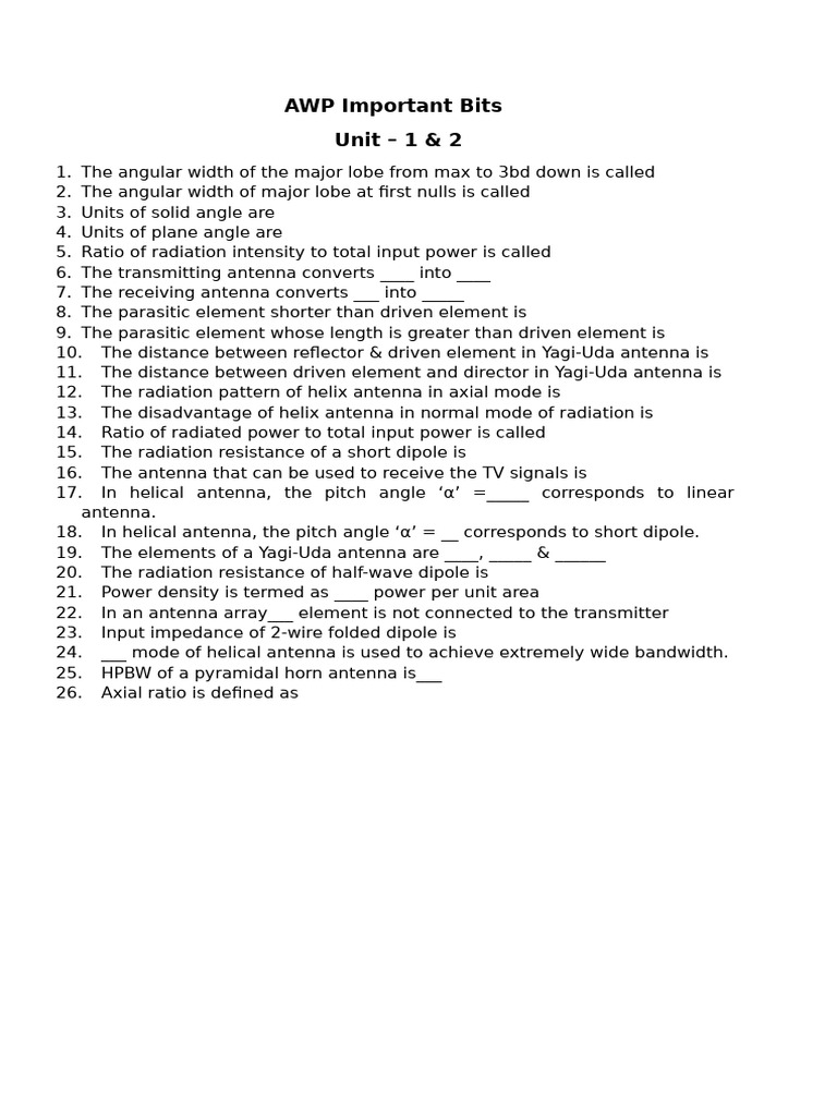 AWP MID-1 bits | PDF