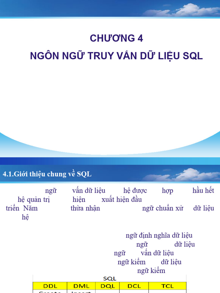 Chapter4 SQL | PDF