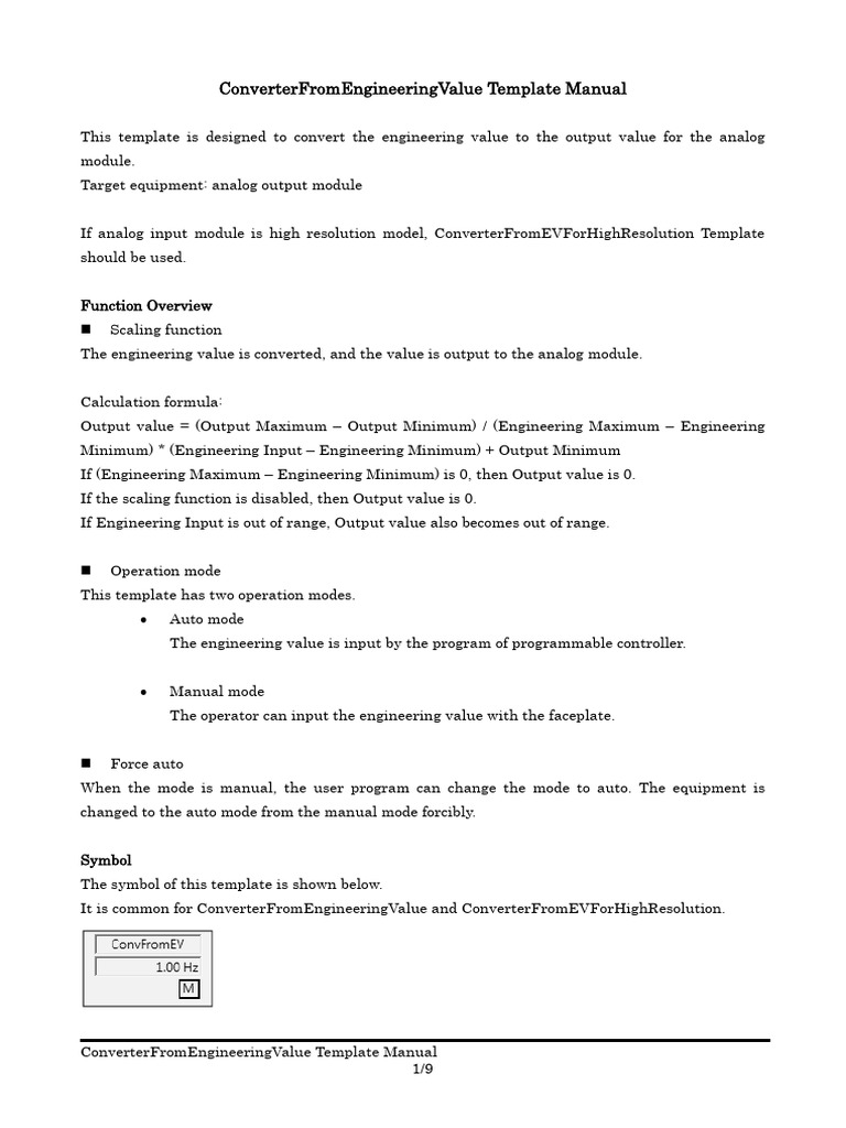 Analog Module Conversion Guide | PDF | Parameter (Computer Programming) | Input/Output
