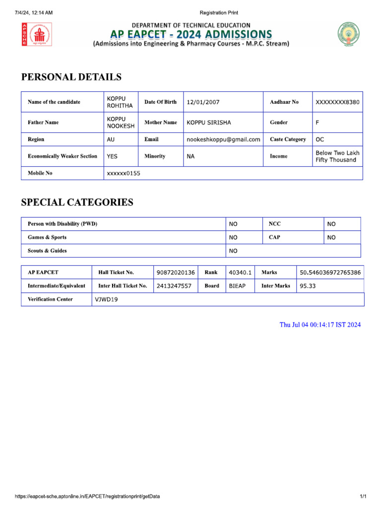 Ap Registration | PDF