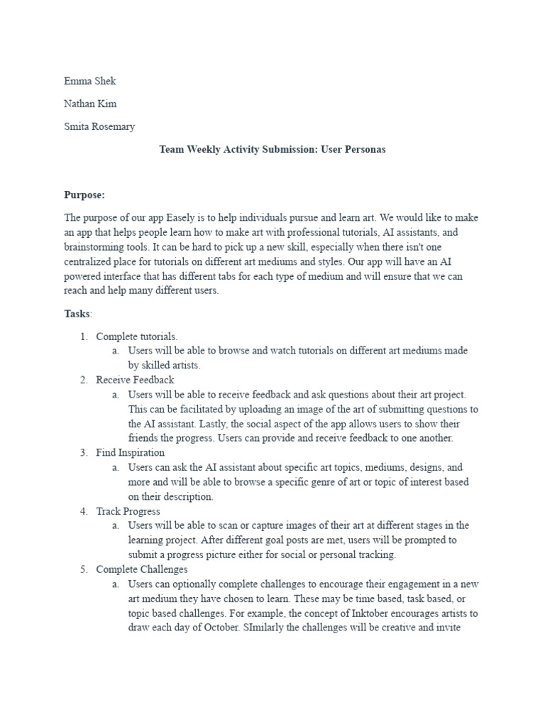 HCI Project - Creating Personas | PDF | Cognition | Human Communication