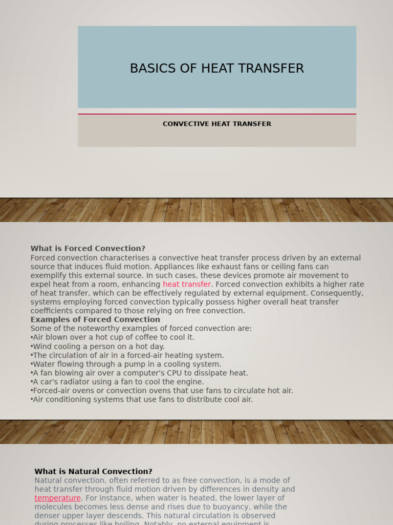 Basics of Heat Transfer | PDF | Convection | Heat Transfer