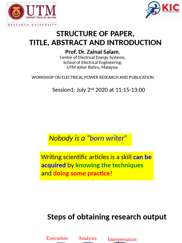 Prof Zainal Salam Session 1 July 2 - 1115 Am | PDF | Photovoltaics ...