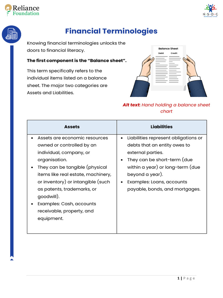 Financial Terminology | PDF | Finance & Money Management | Law