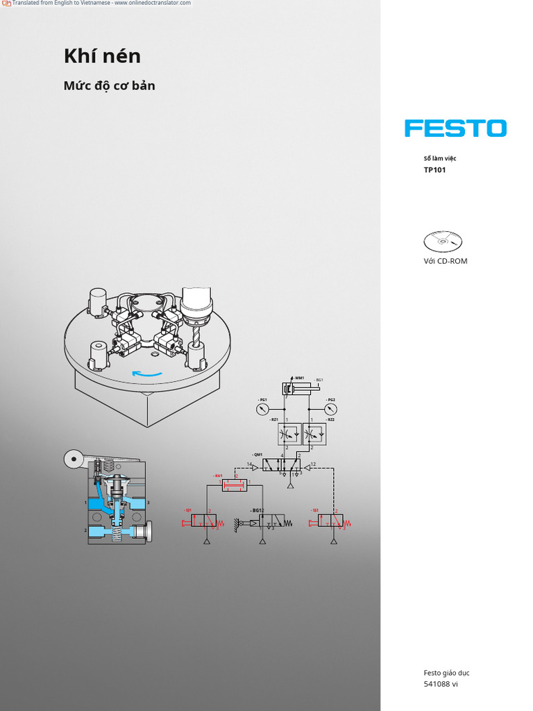 Pneumatics Basic Level Workbook - En.vi | PDF