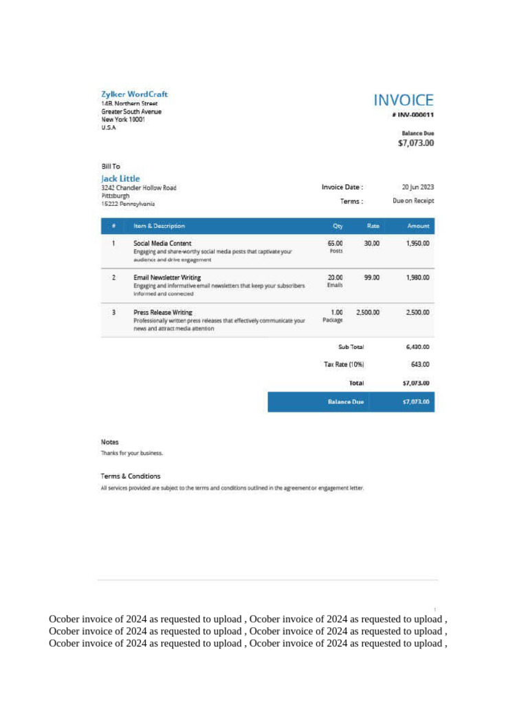 The New Invoice 2024 18 | PDF